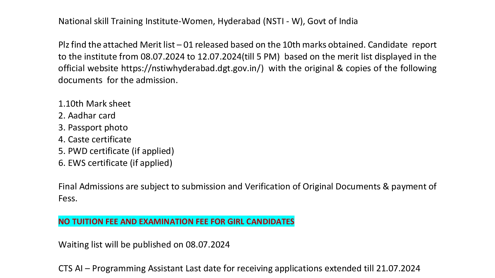 Welcome to National Skill Training Institute(W) | National Skill ...